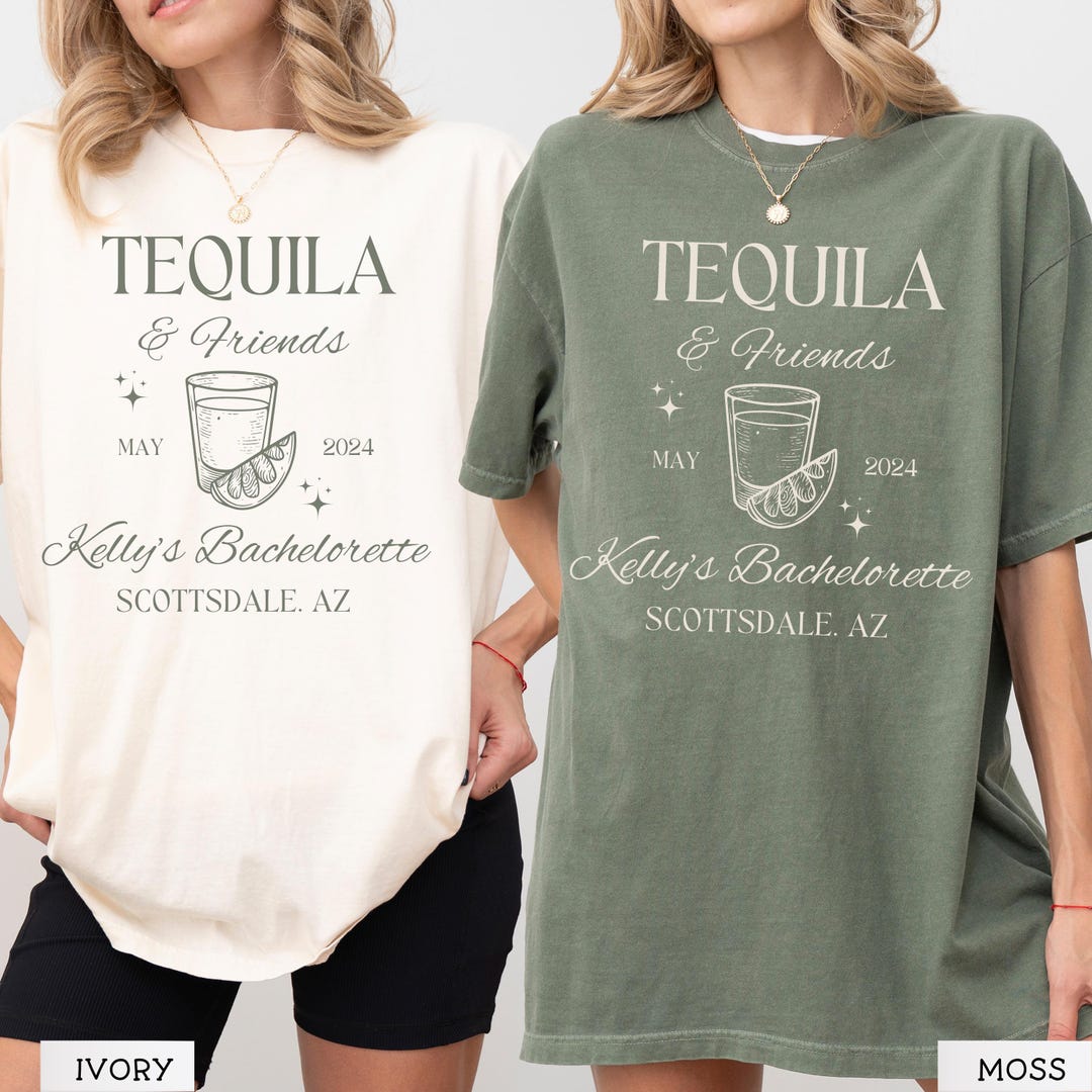 Personalized Mexico Tequila Bachelorette Party Group Shirts, Custom ...