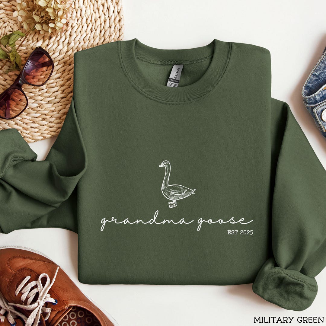 Grandma Goose Sweatshirt, Silly Goose Grandma Sweatshirt, New Grandma ...