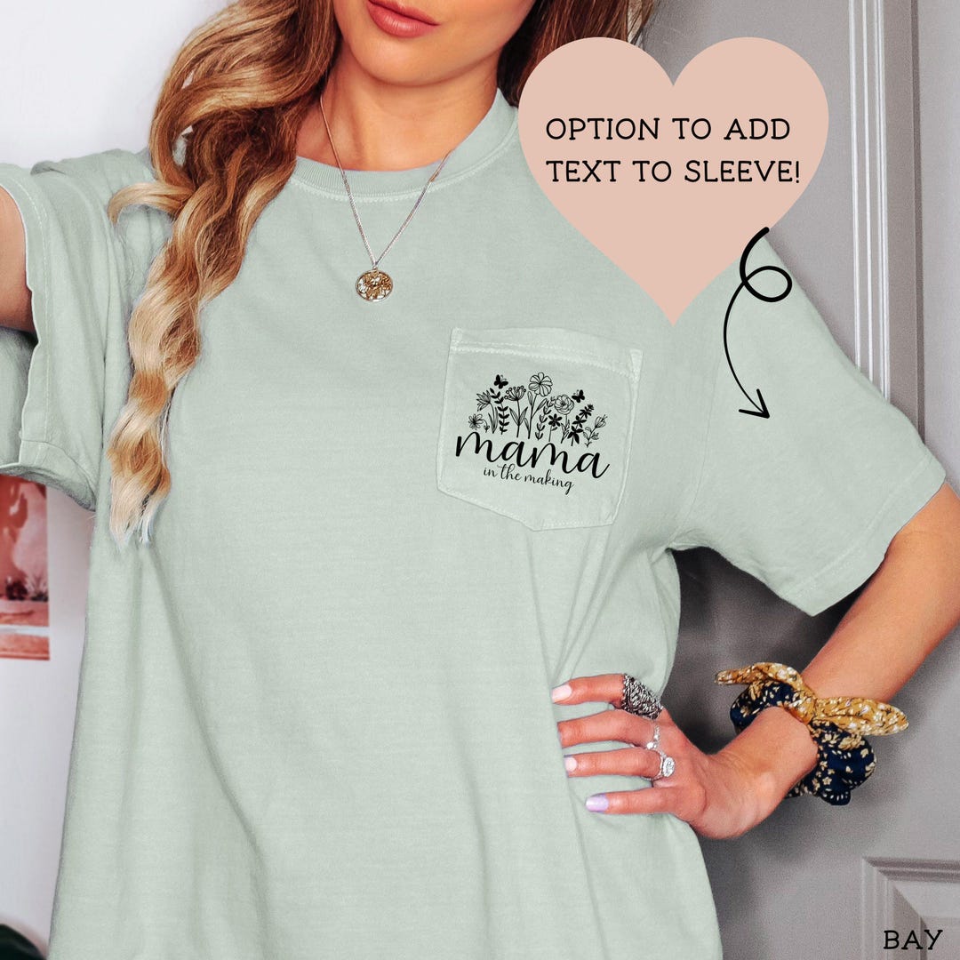IVF Transfer Day Shirt, Mama in the Making Comfort Colors® Pocket Tee ...