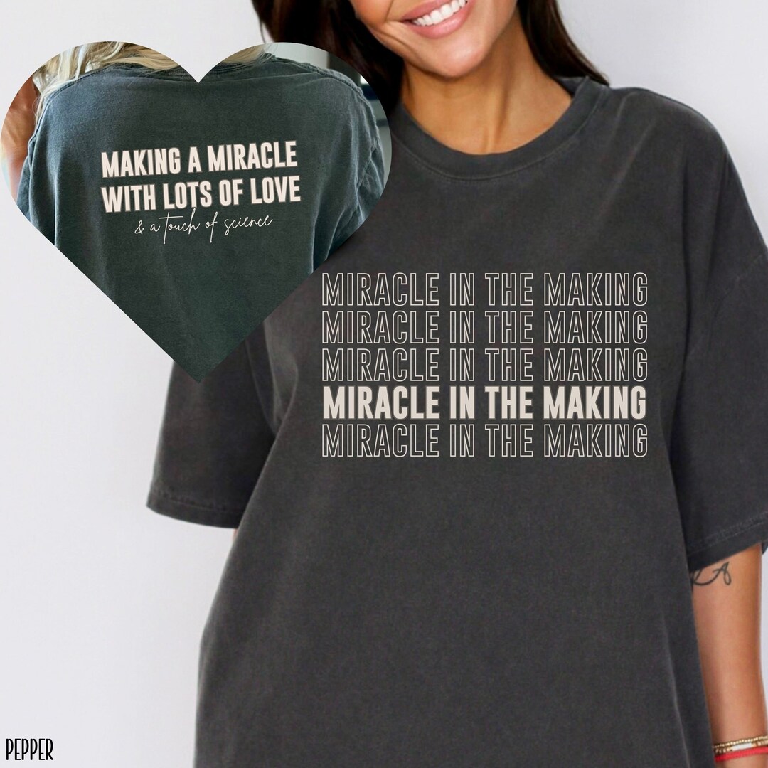 IVF Pregnancy Announcement Comfort Colors® Shirt, IVF Positive Vibes ...