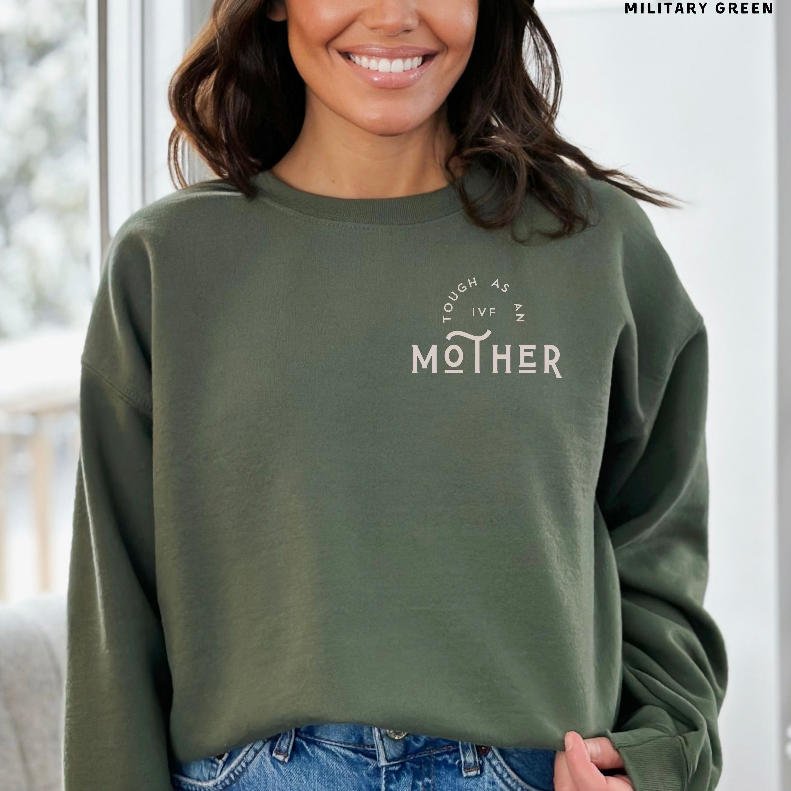 IVF Transfer Day Sweatshirt, IVF Sweatshirt, Tough as an Ivf Mother ...