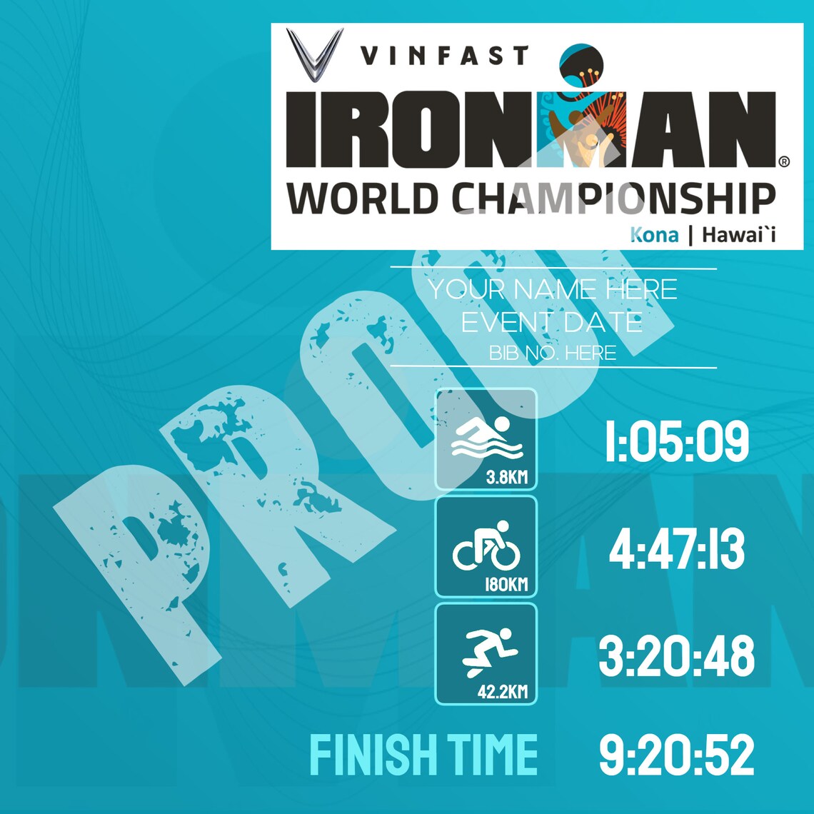 Ironman or Half-ironman Medal Presentation Frame 22cm X 22cm, Available ...