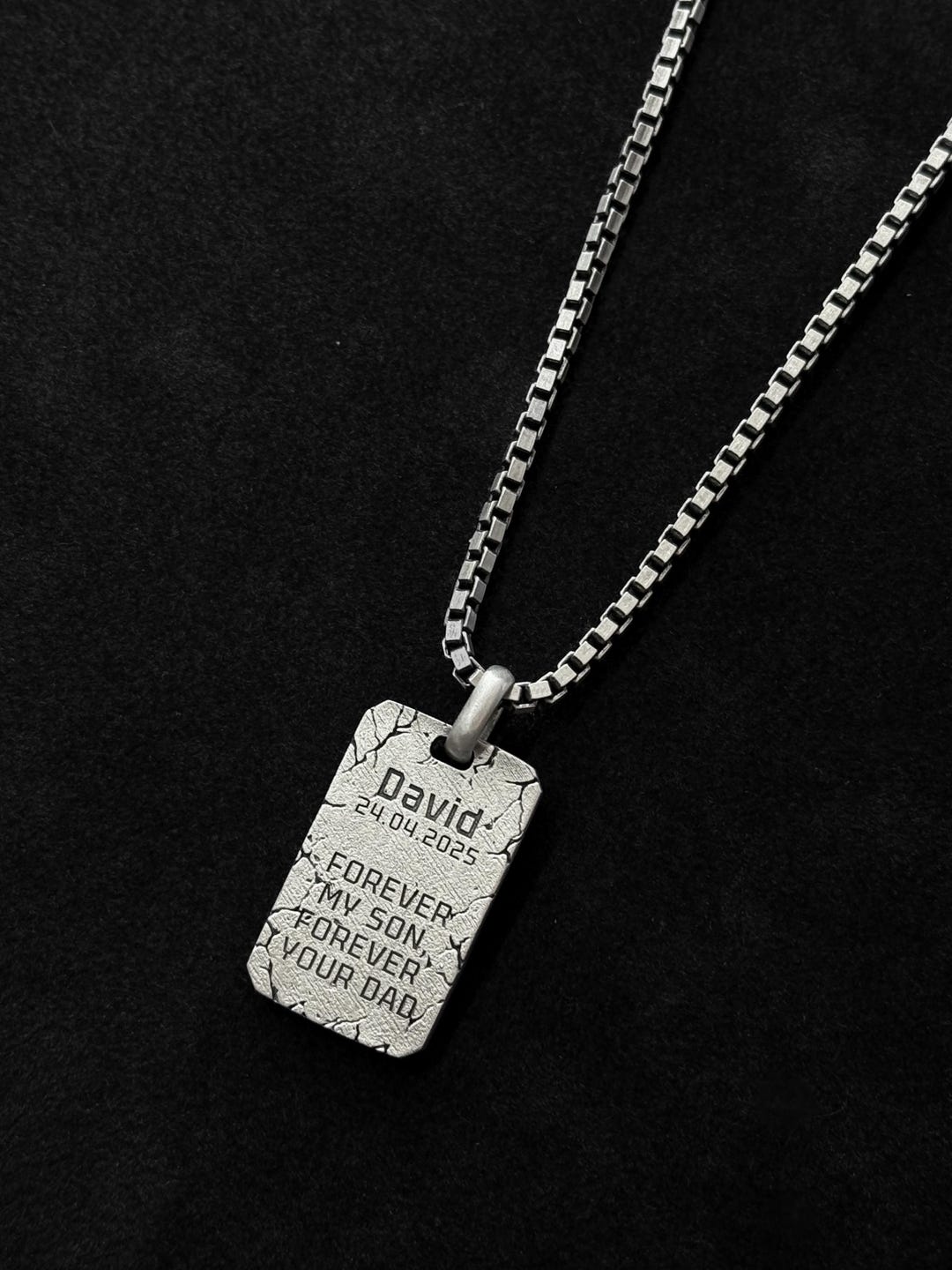 Custom Name Necklace Men | Personalized Sterling Silver Pendant ...