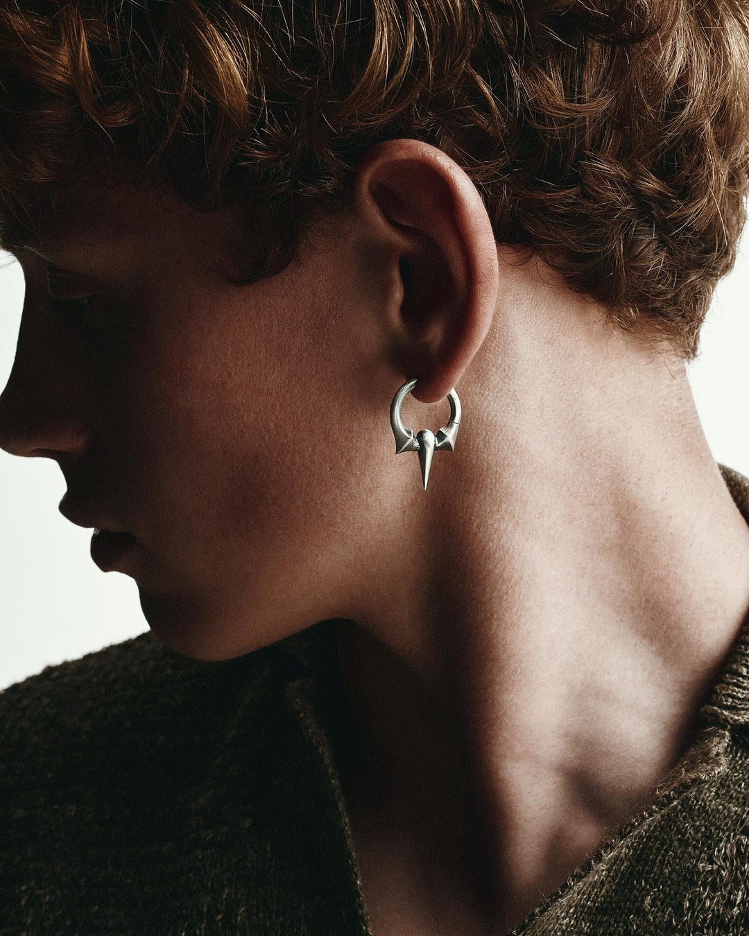 WANDERER Silver Single Stud Earring for Men: Travel-inspired Nomad ...