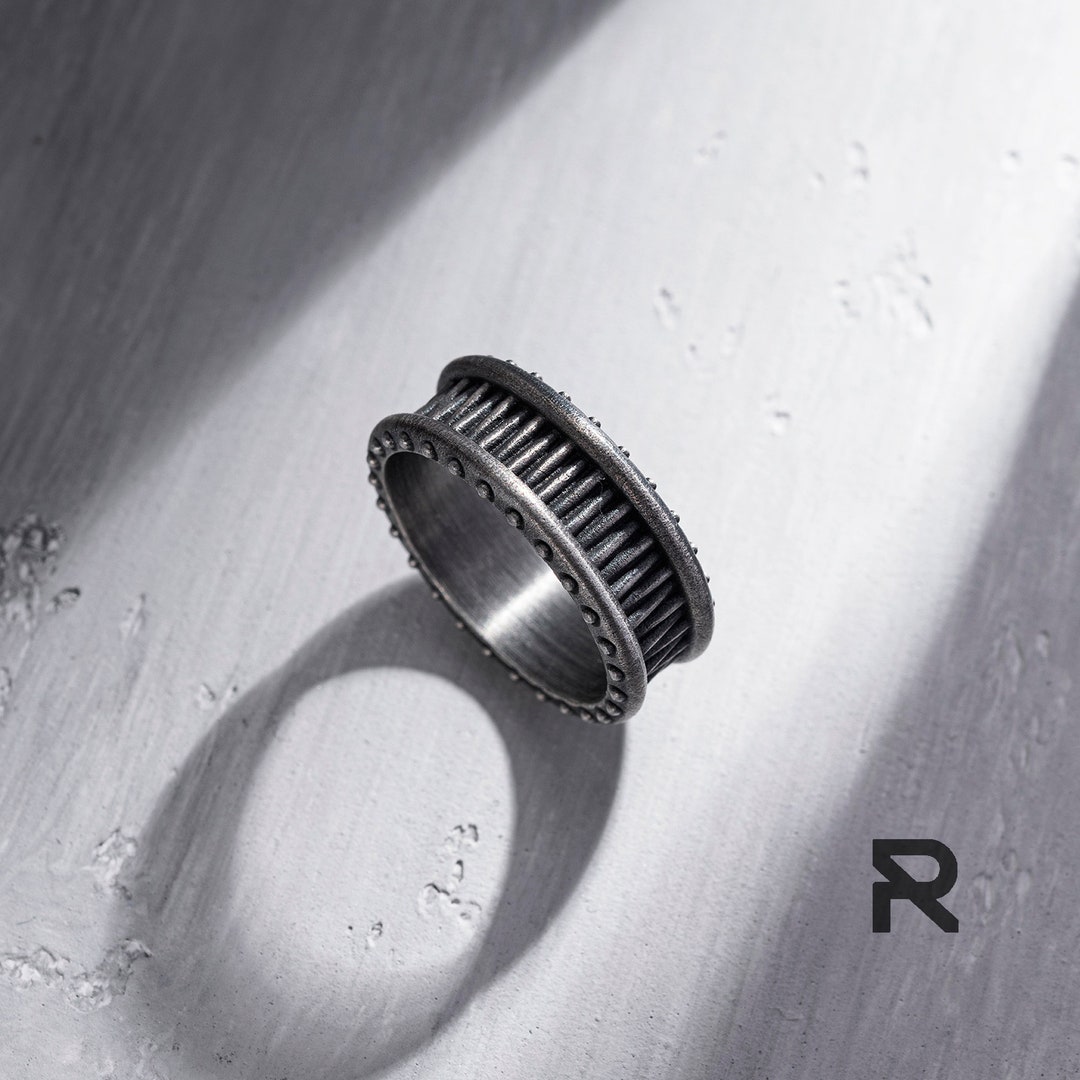 MENS SILVER BAND, Wide Band Ring, Designer Band, Sterling Silver Band ...