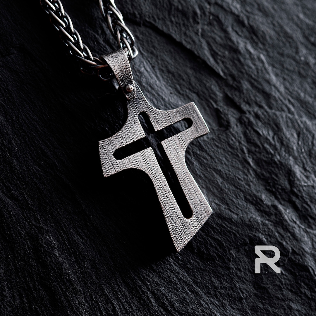 Mens Sterling Silver Cross Necklace - Minimalist Christian Faith ...
