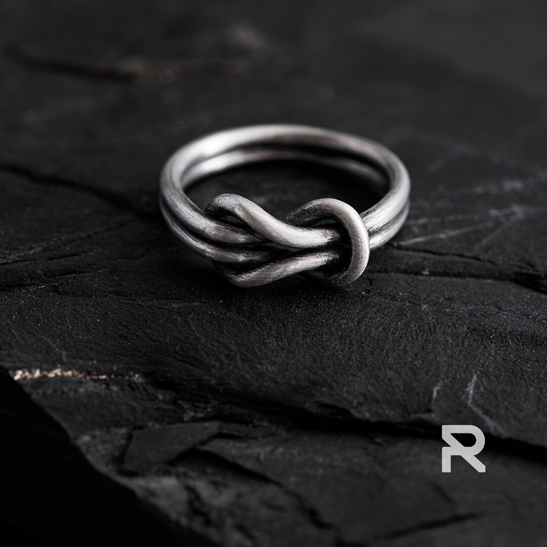 REEF KNOT Mens Sterling Silver Rings Personalized and Handcrafted ...