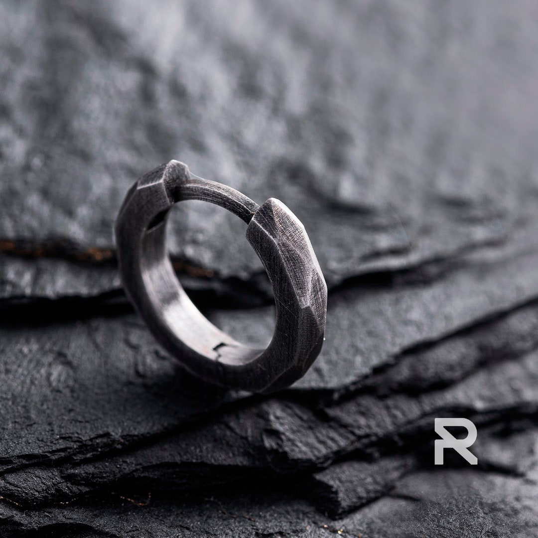 SINGLE EARRING, Silver Earring, Silver Earring FLASH, Textured Earring ...