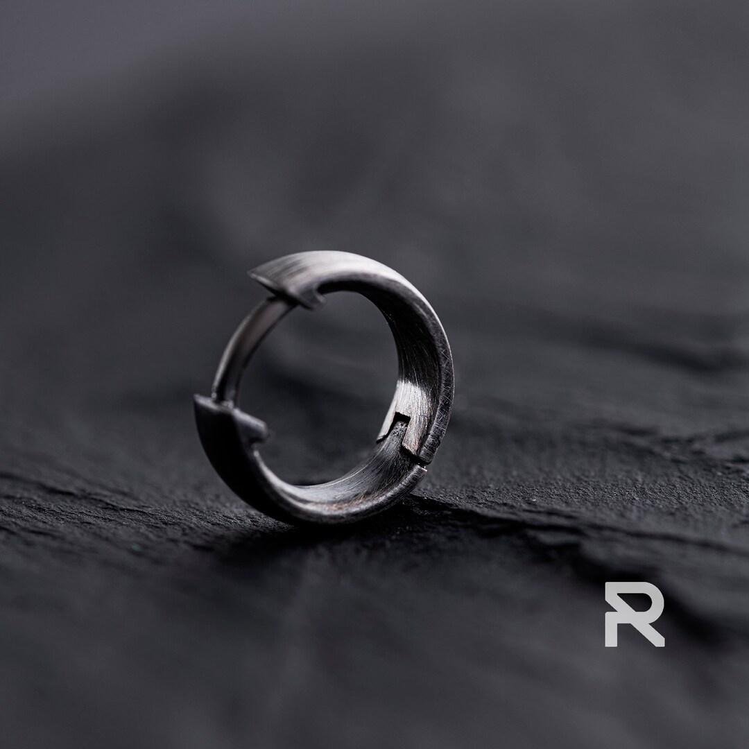 SINGLE EARRING, the Hoop Handmade Silver Single Earring: Minimalist ...