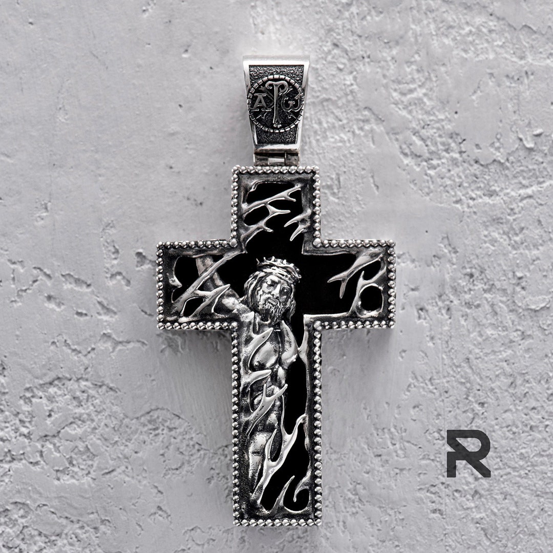 Cross Necklace Jesus, Cross Men Chain, Jesus Cross Necklace, Mens ...