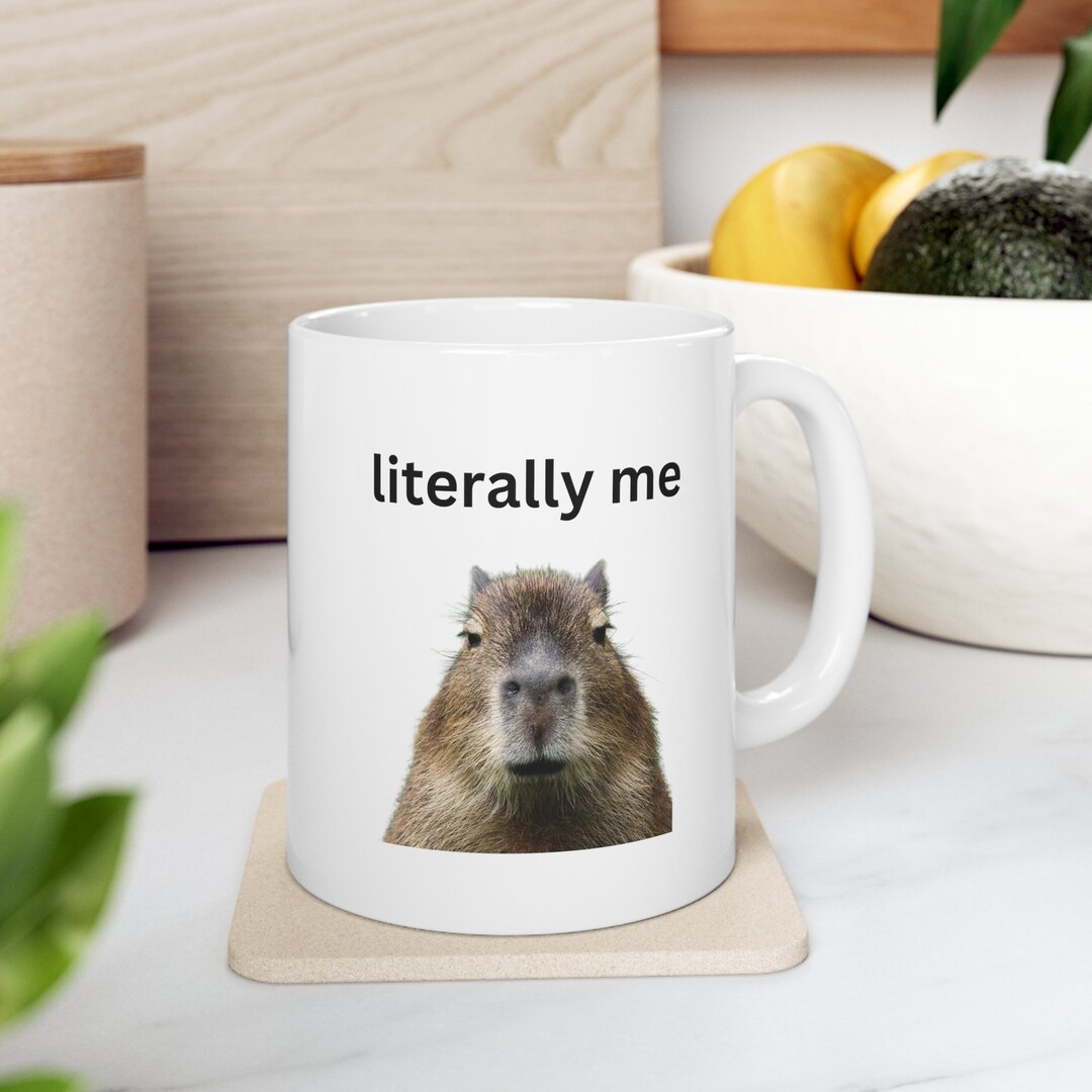 Capybara Mug, Literally Me Capybara Mug, Funny, Capybara Cup, Capybara Lover Gift, Tumbler, 11oz ...