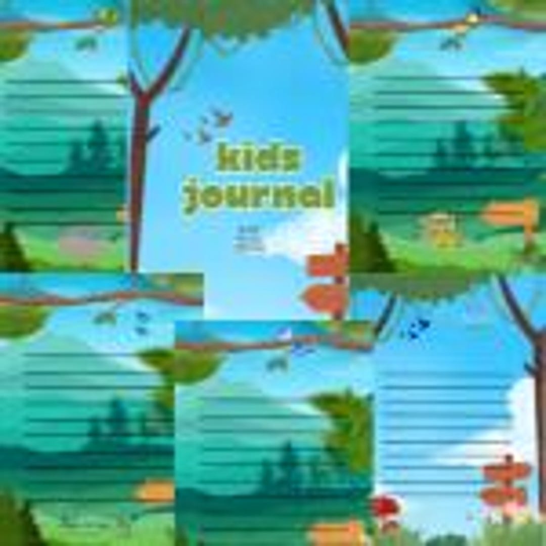 Kids Journal -forest Theme - Etsy