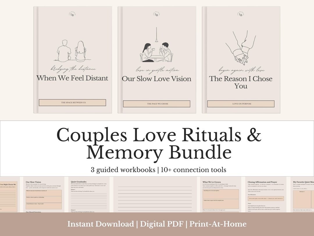 Couples Love Rituals & Memory Bundle | Relationship Journals, Couples ...