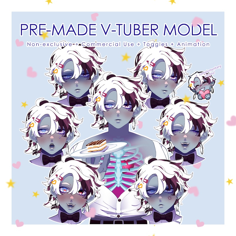 Male Vtuber Model Premade - Etsy