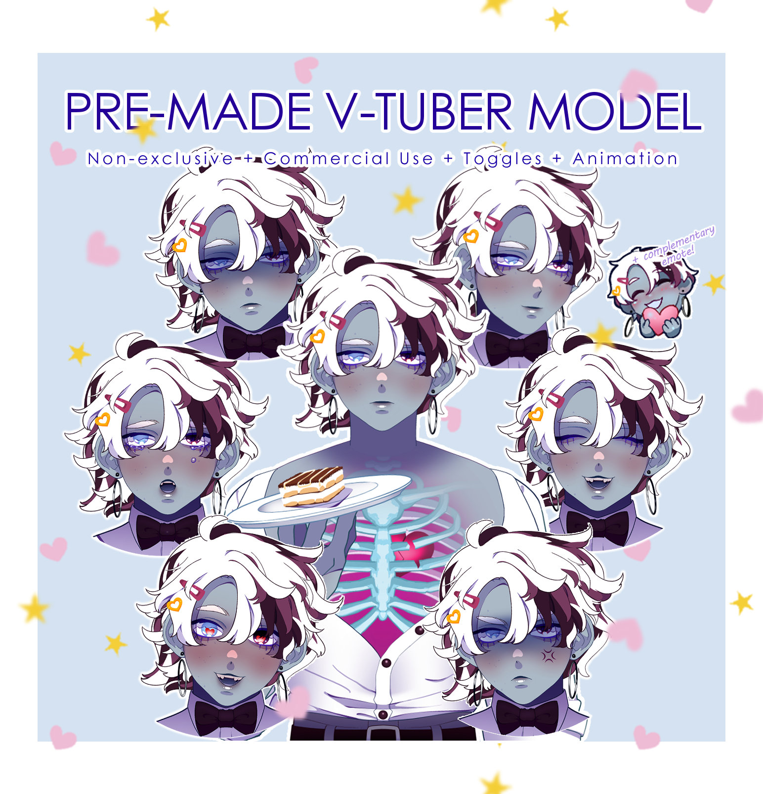 Premade Live2d Vtuber Model for Commercial Use | Non-exclusive ...