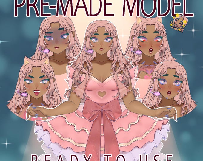 Premade Live2d Vtuber Model for Commercial Use | Non-exclusive ...