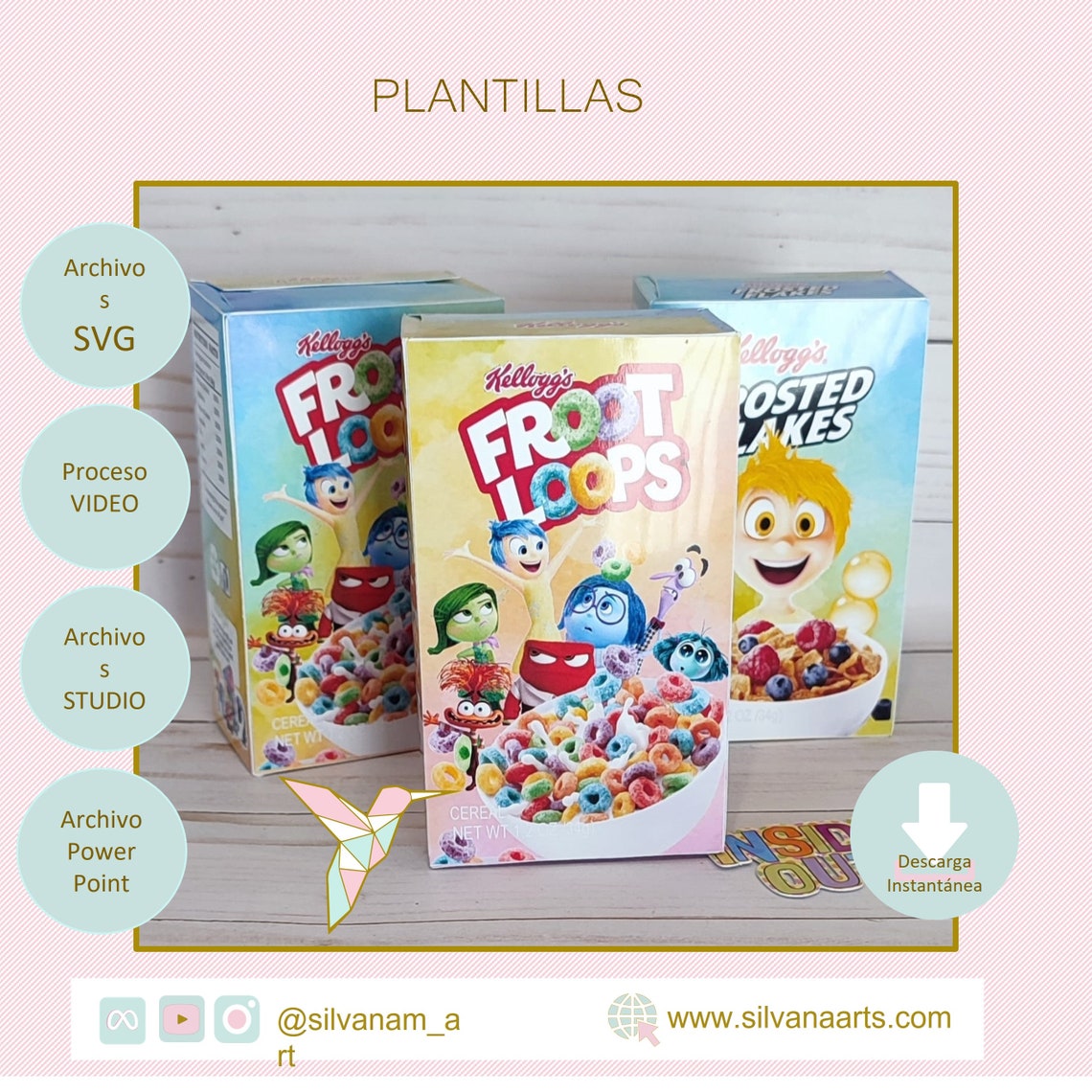 TEMPLATE Mini CEREAL BOX - Etsy