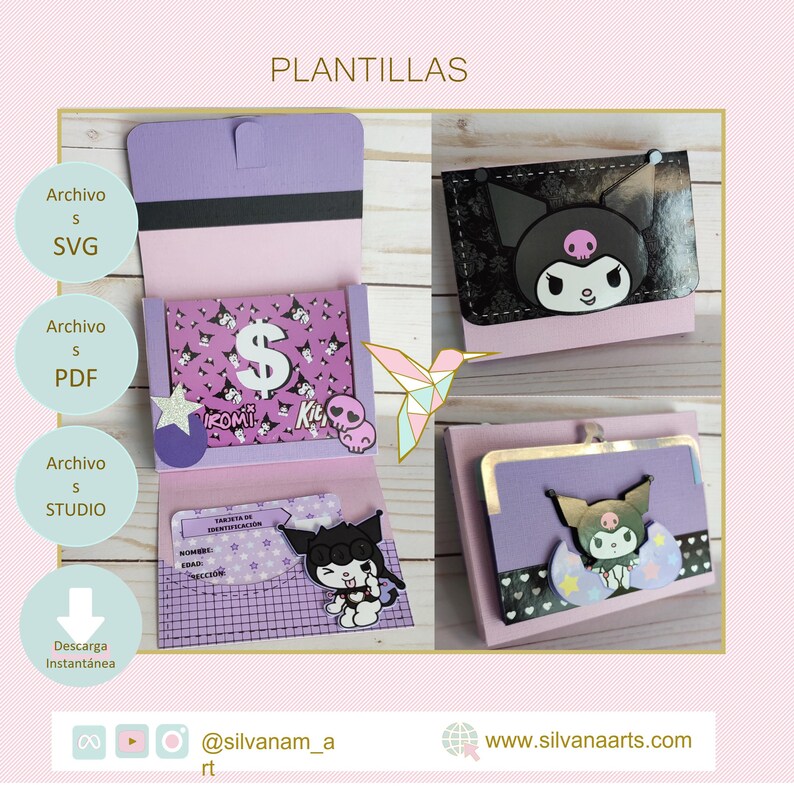 TEMPLATE WALLET KITKAT - Etsy