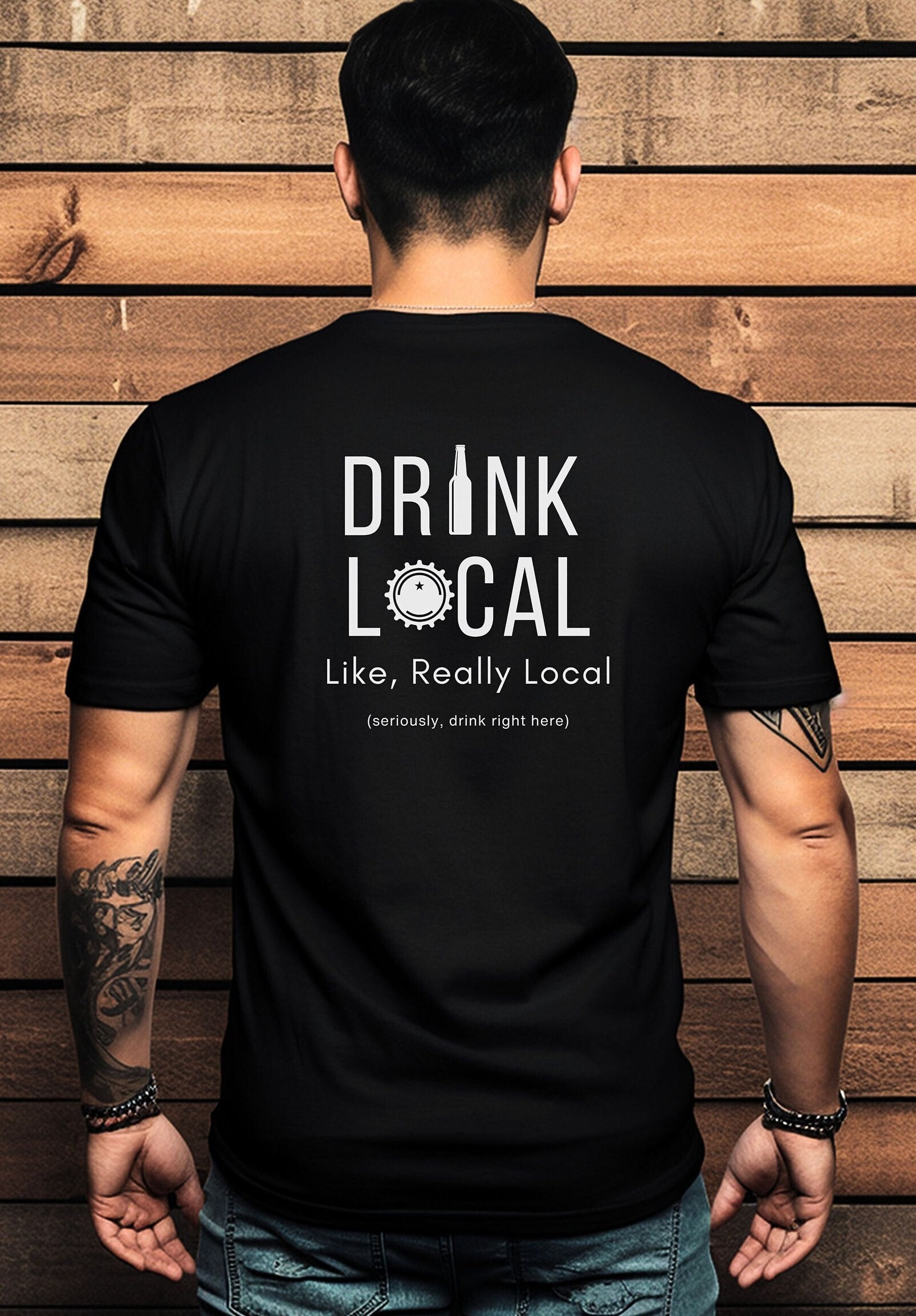 Drink Local T-shirt, Beer T-shirt, Bar T-shirt, Brewery T-shirt, Funny ...