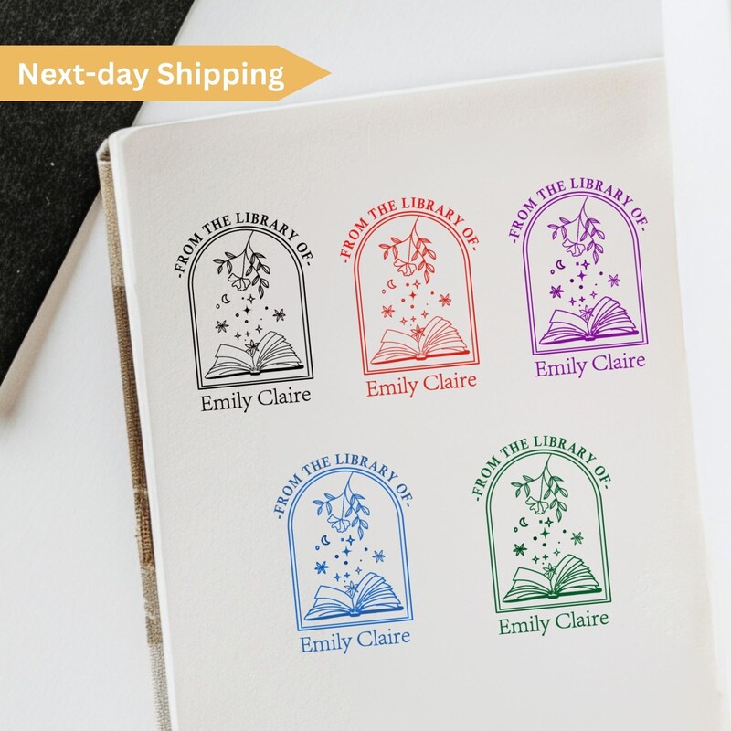 Library Stamps - Etsy