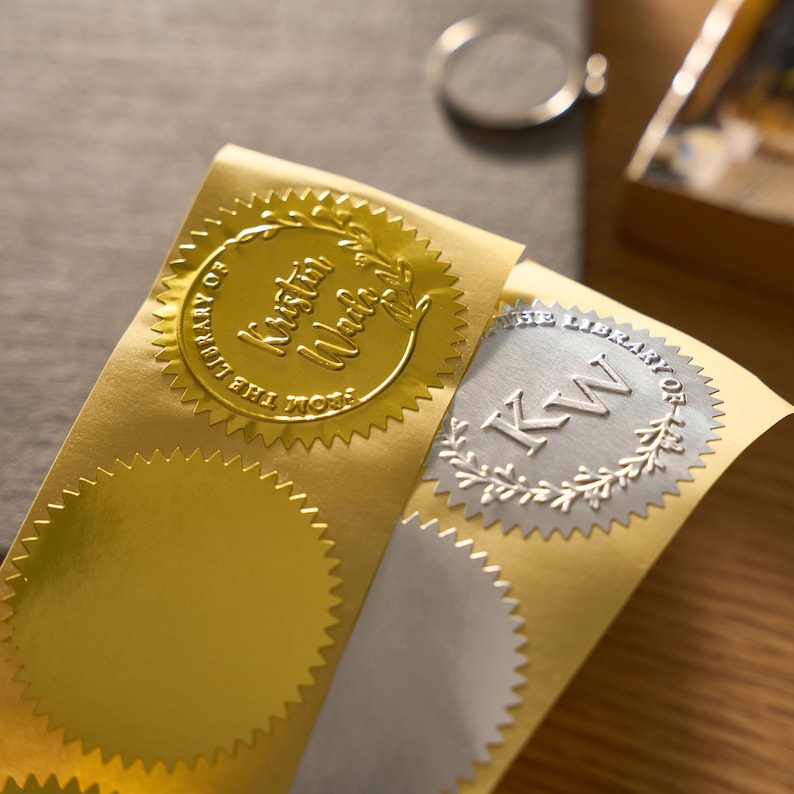 Blank Stickers for Book Embosser – Not Pre-embossed - Etsy