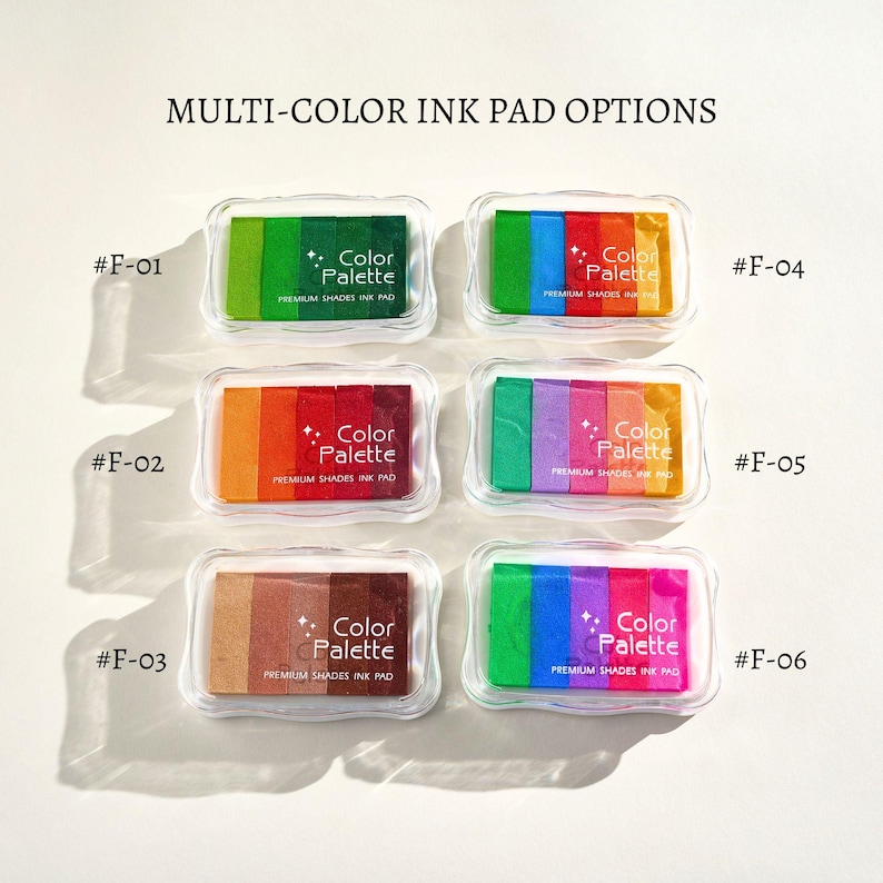 Multi-color Ink Pad: Fast Drying Gradient Stamp Ink - Etsy