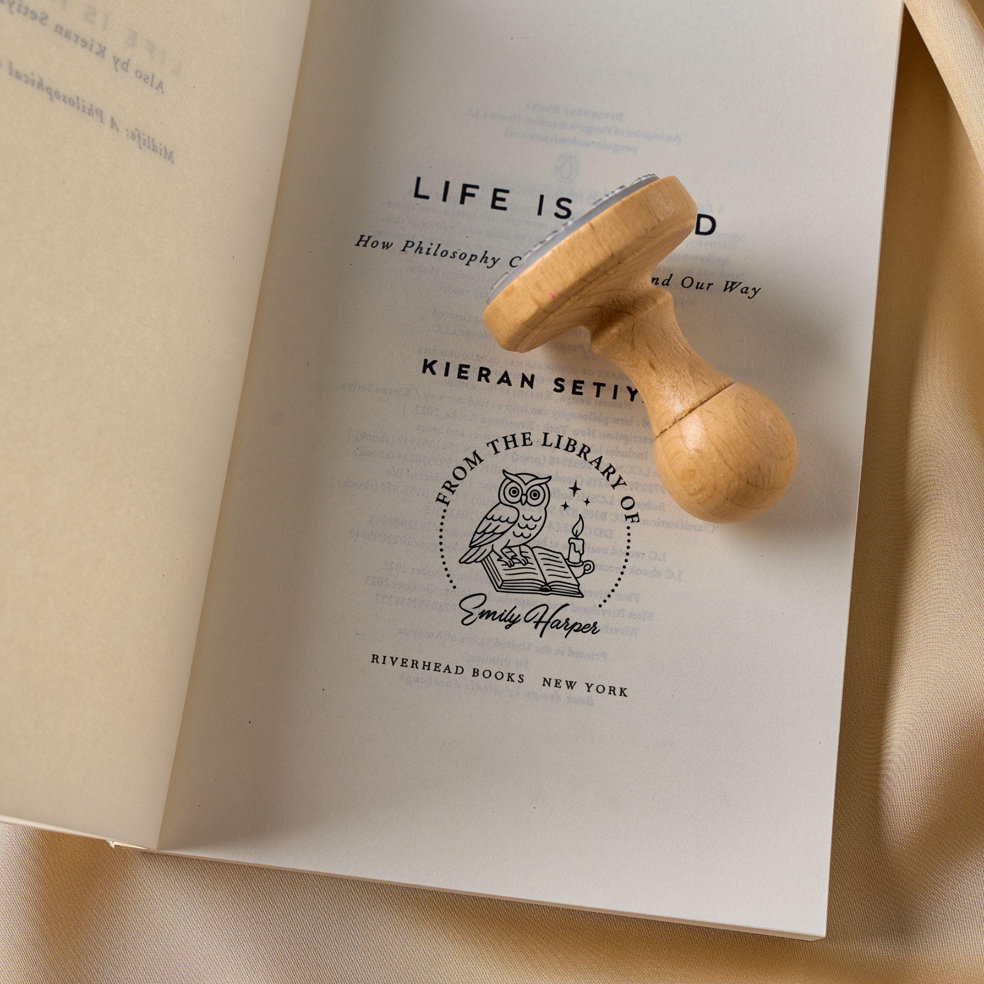 Custom Book Embosser Stamp: Personalized Library Ex Libris - Etsy