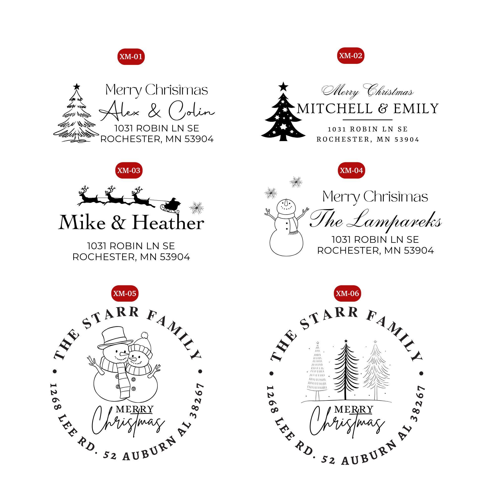 Custom Address Stamp | Wedding Stamper | Self Inking Stamp | Custom ...