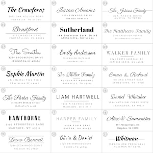 Personalised Return Address Stamp – Self-inking, Wood Handle & Embosser ...