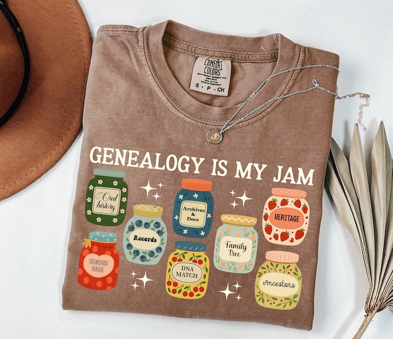 Comfort Colors Genealogy Shirt, Family Tree Tee, DNA Research Top ...