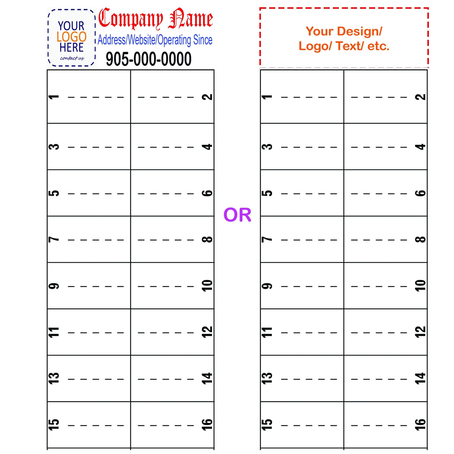 Custom Bulk (50 to 1000 Pcs) Electrical Breaker Panel Directory Labels ...