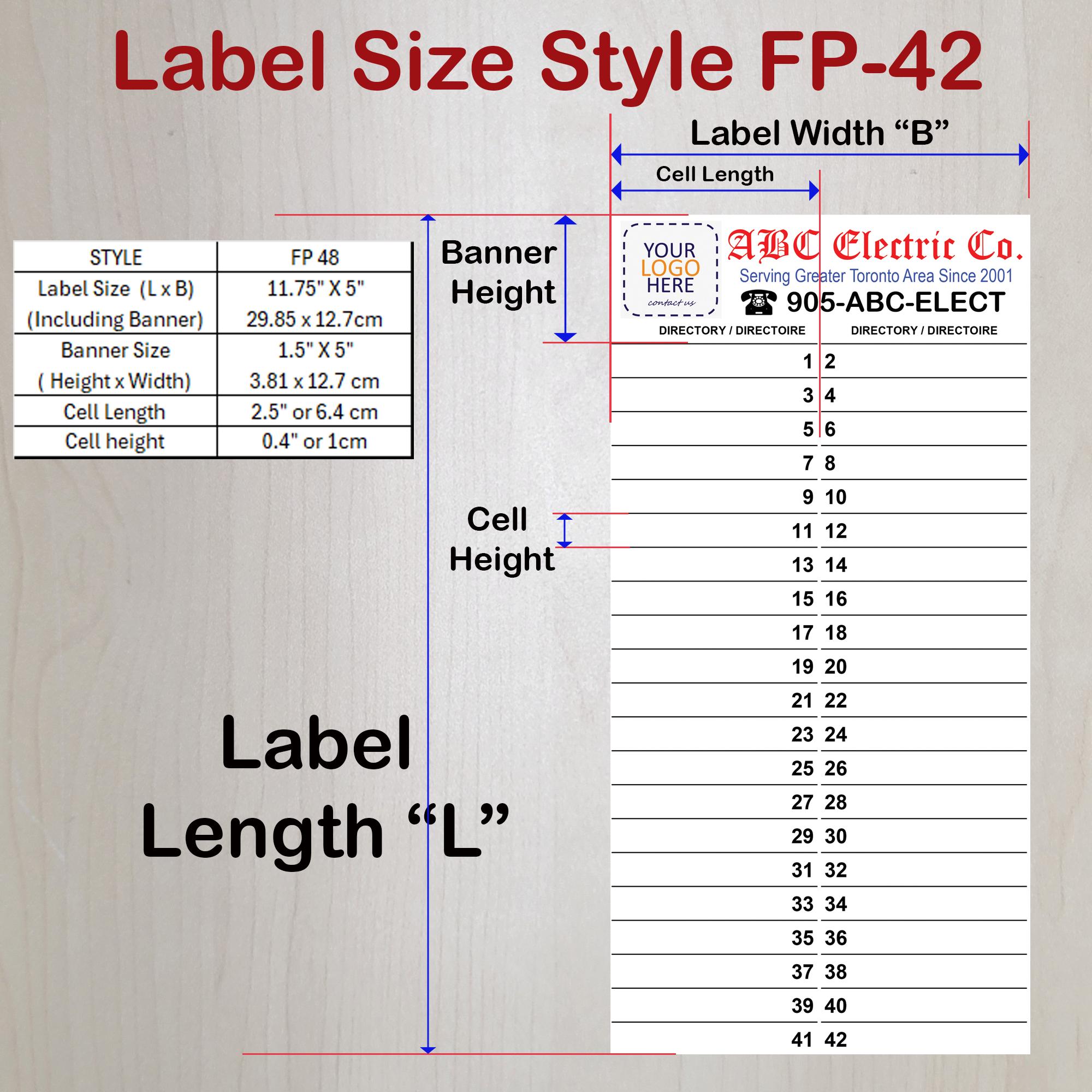 Custom Bulk (50 to 1000 Pcs) Electrical Breaker Panel Directory Labels ...