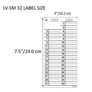 LV Replacement for Siemens Circuit Breaker Panel Directory Labels ...