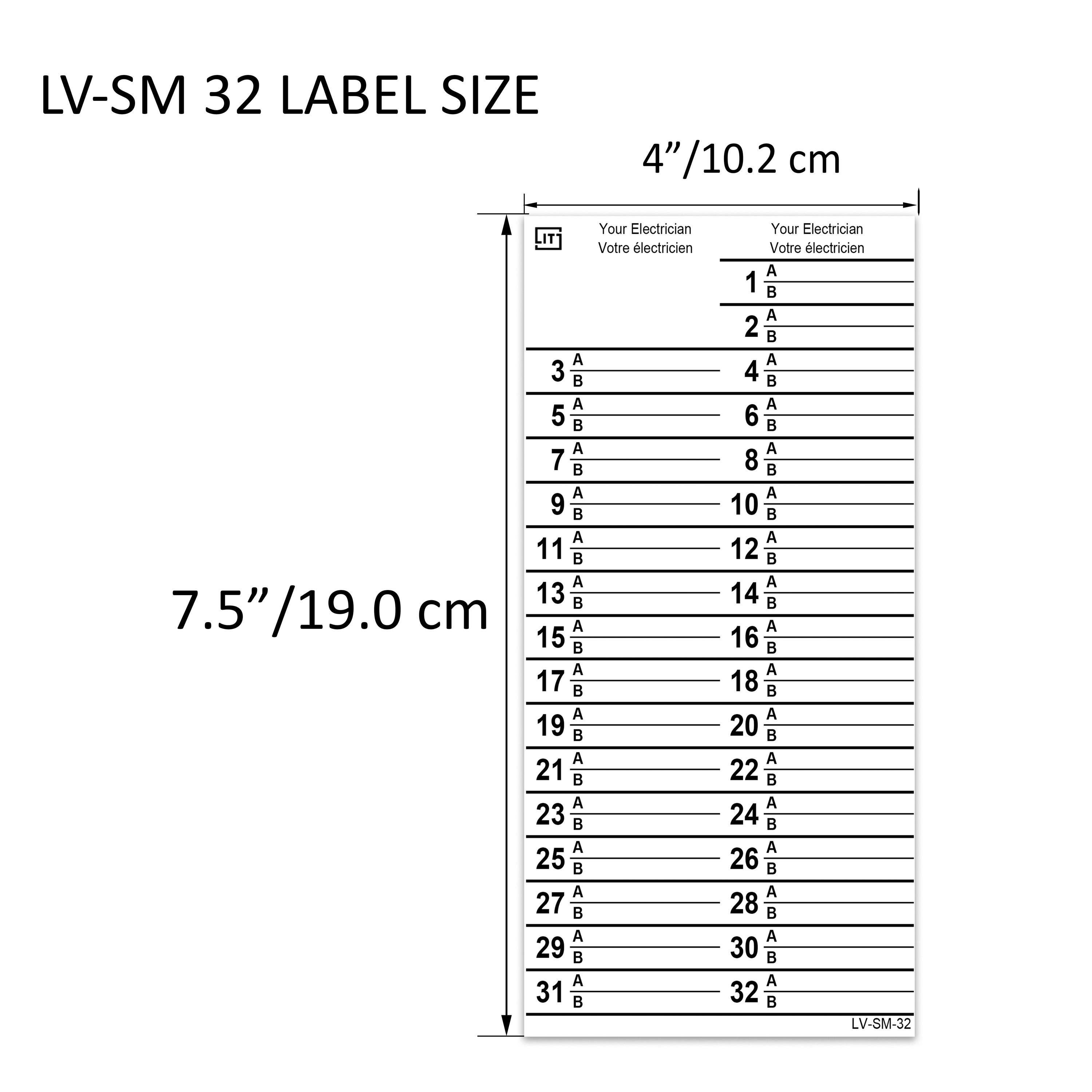 LV Replacement for Siemens Circuit Breaker Panel Directory Labels ...
