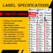 Littversions Ultimate 48 Circuits Bidirectional Breaker Directory Label ...