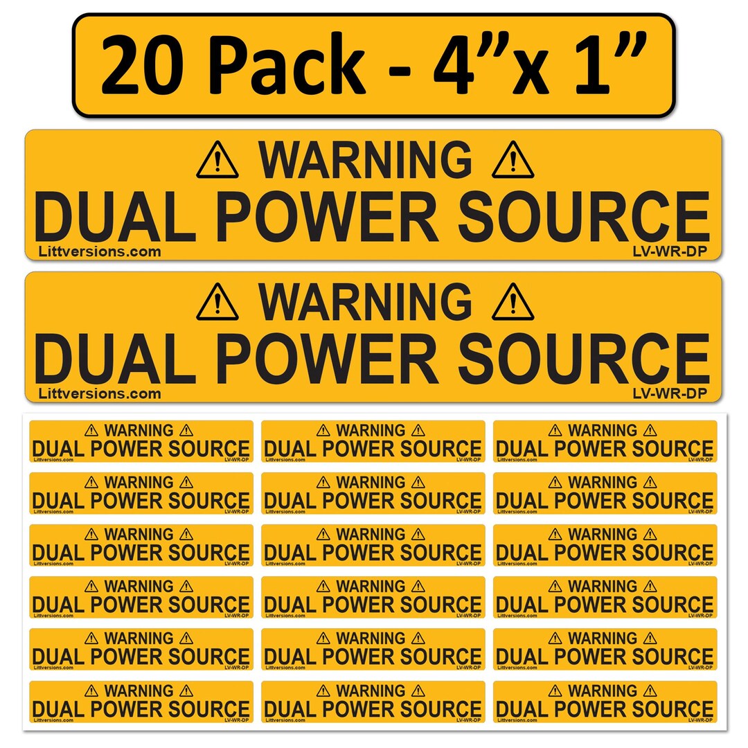 Warning Dual Battery Generator Contactor/relay Triple Photovoltaic PV ...
