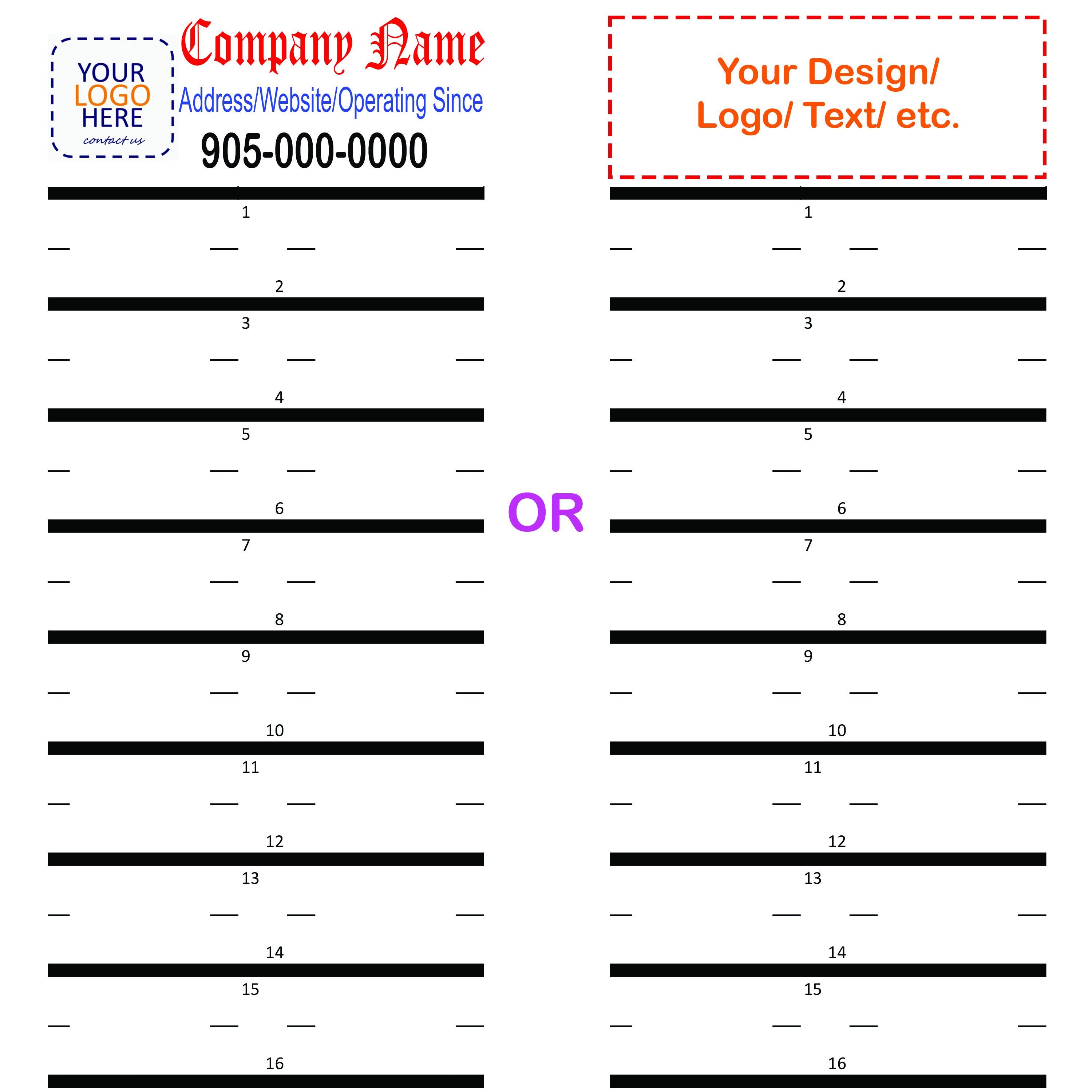 Custom Bulk (50 to 1000 Pcs) Electrical Breaker Panel Directory Labels ...