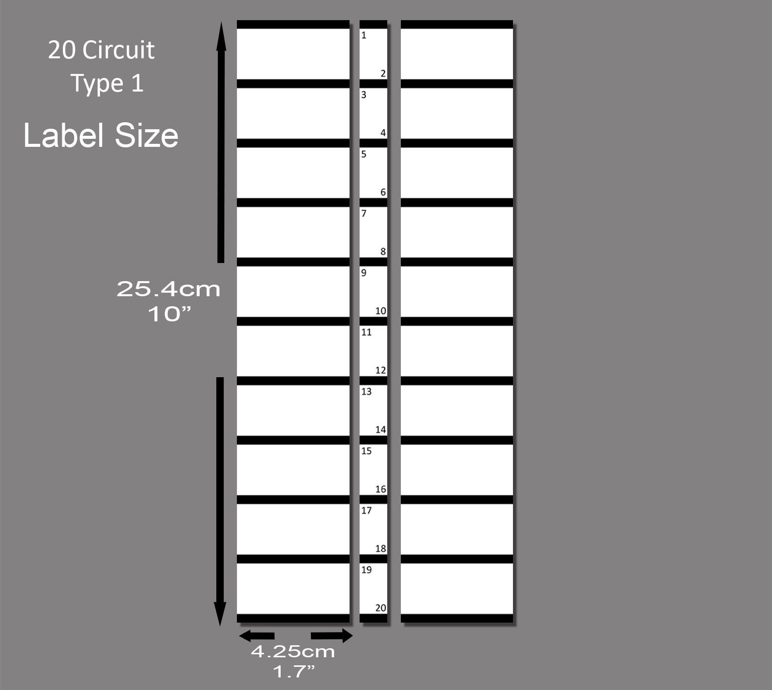Circuit Breaker Panel Directory Labels/decals/stickers, Replacement for ...