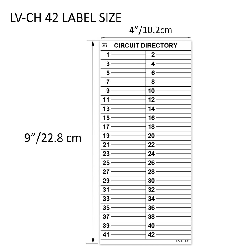 LV Replacement for Cutler Hammer Eaton Circuit Breaker Panel Directory ...