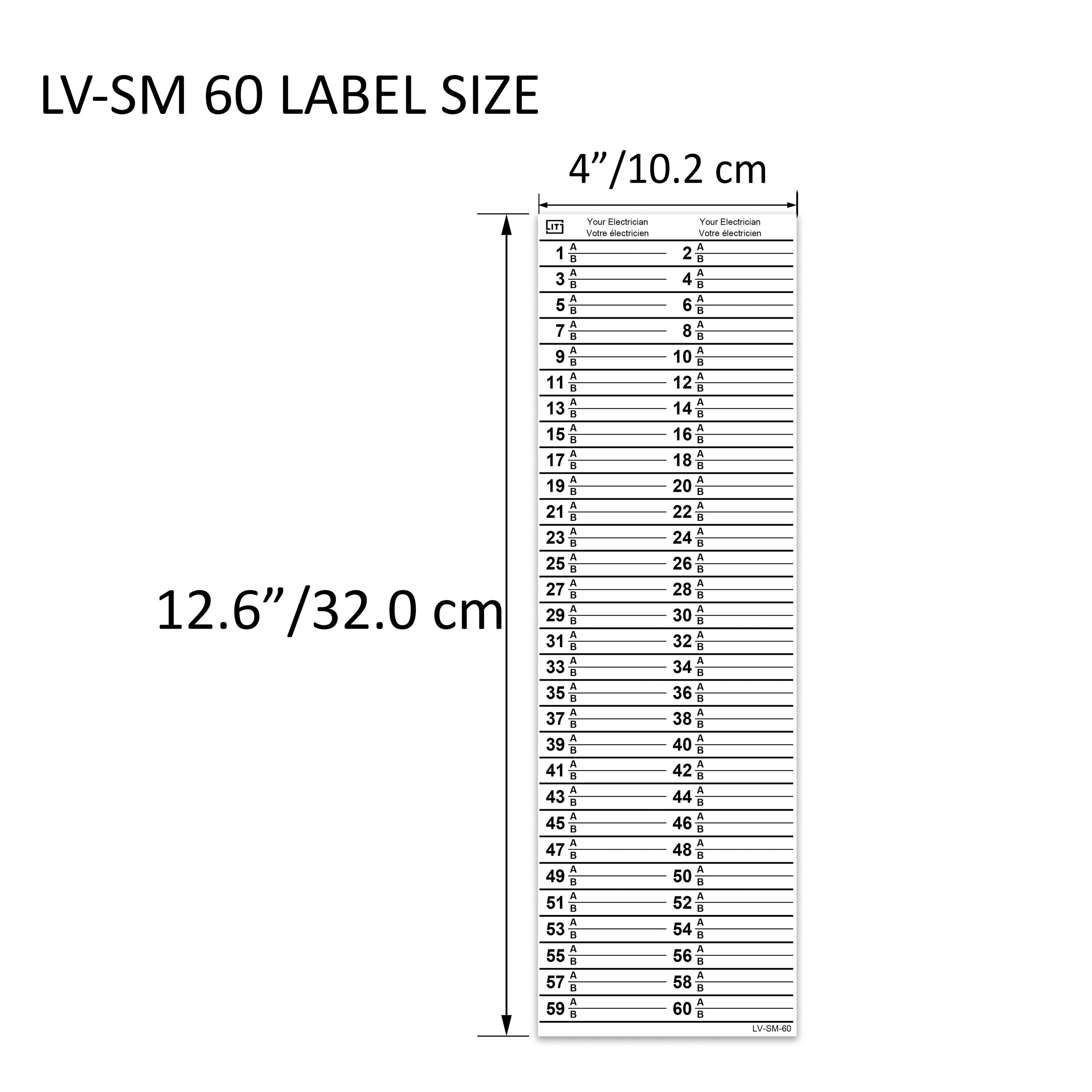 LV Replacement for Siemens Circuit Breaker Panel Directory Labels ...