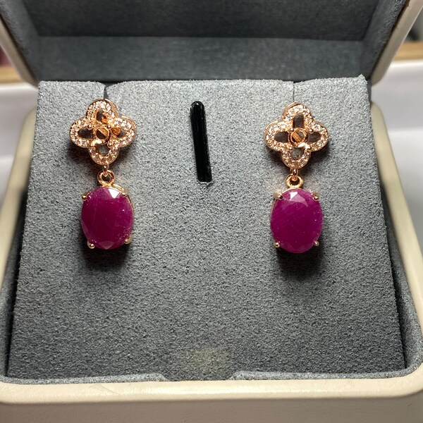 Ruby Earrings - Etsy