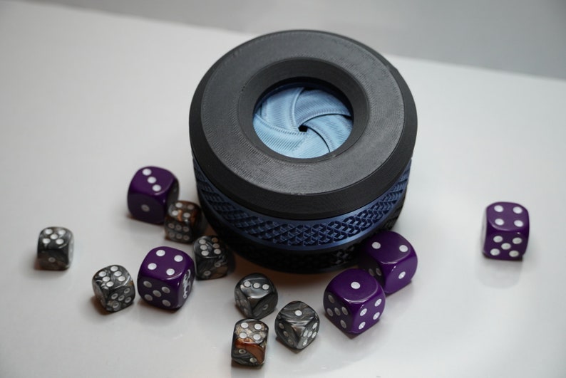 3D Printed Dice Container Mechanical Shutter - Etsy