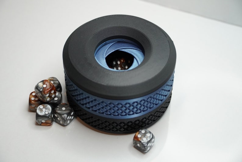 3D Printed Dice Container Mechanical Shutter - Etsy