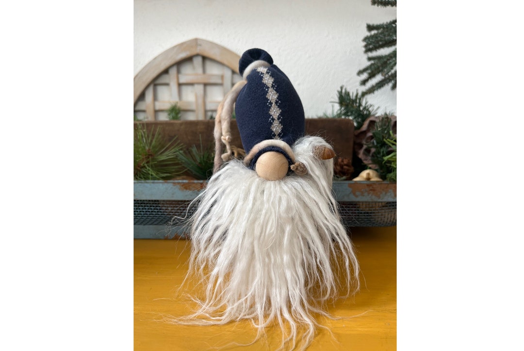 Big Man in a Little Package Stately Gnome Made of Recycled Materials ...