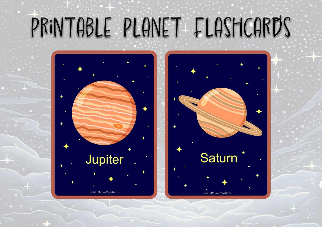 Printable Planet Flashcards - Educational Learning Resources ...