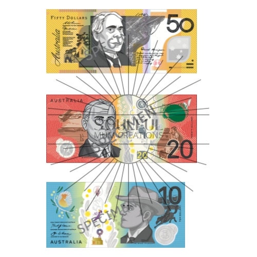 Printable Australian Currency Notes Money Cut-outs - Homeschool ...