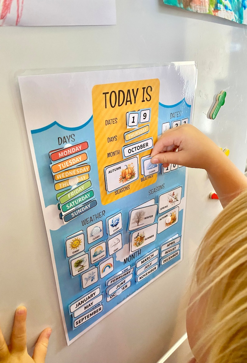 Printable Educational Learning Date & Weather Chart - Homeschooling ...