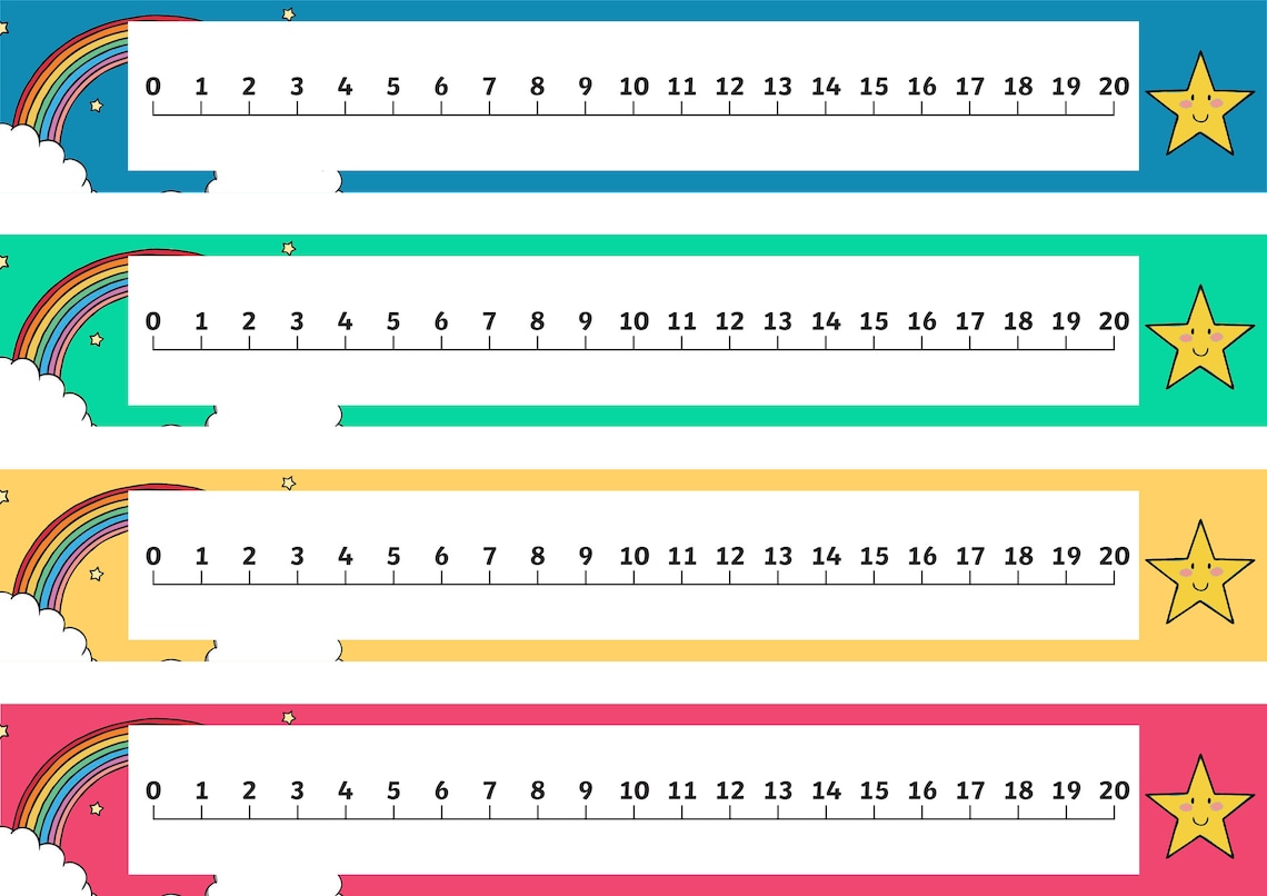 Printable Number Line 1 to 20 - Homeschool - Educational Resources ...