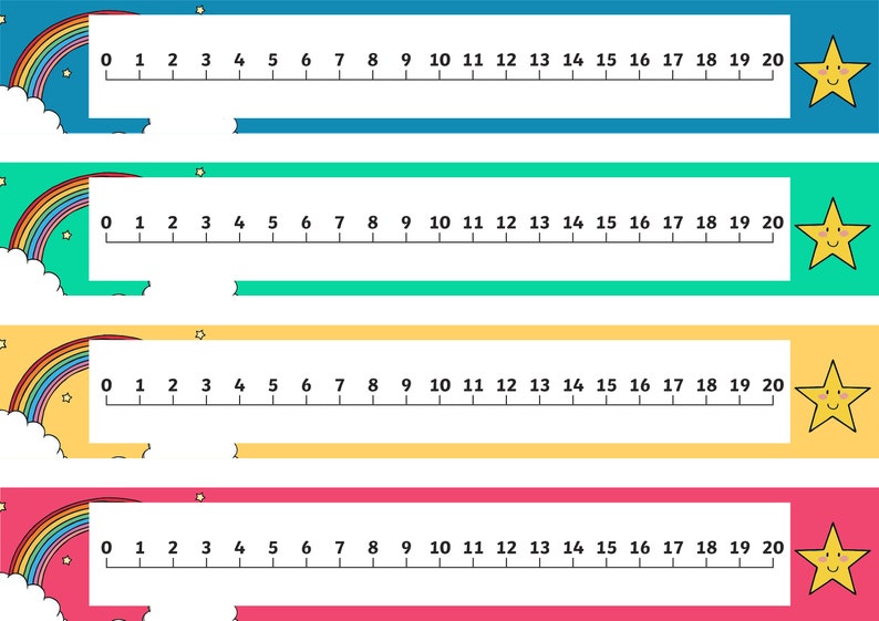 Printable Number Line 1 to 20 - Homeschool - Educational Resources ...
