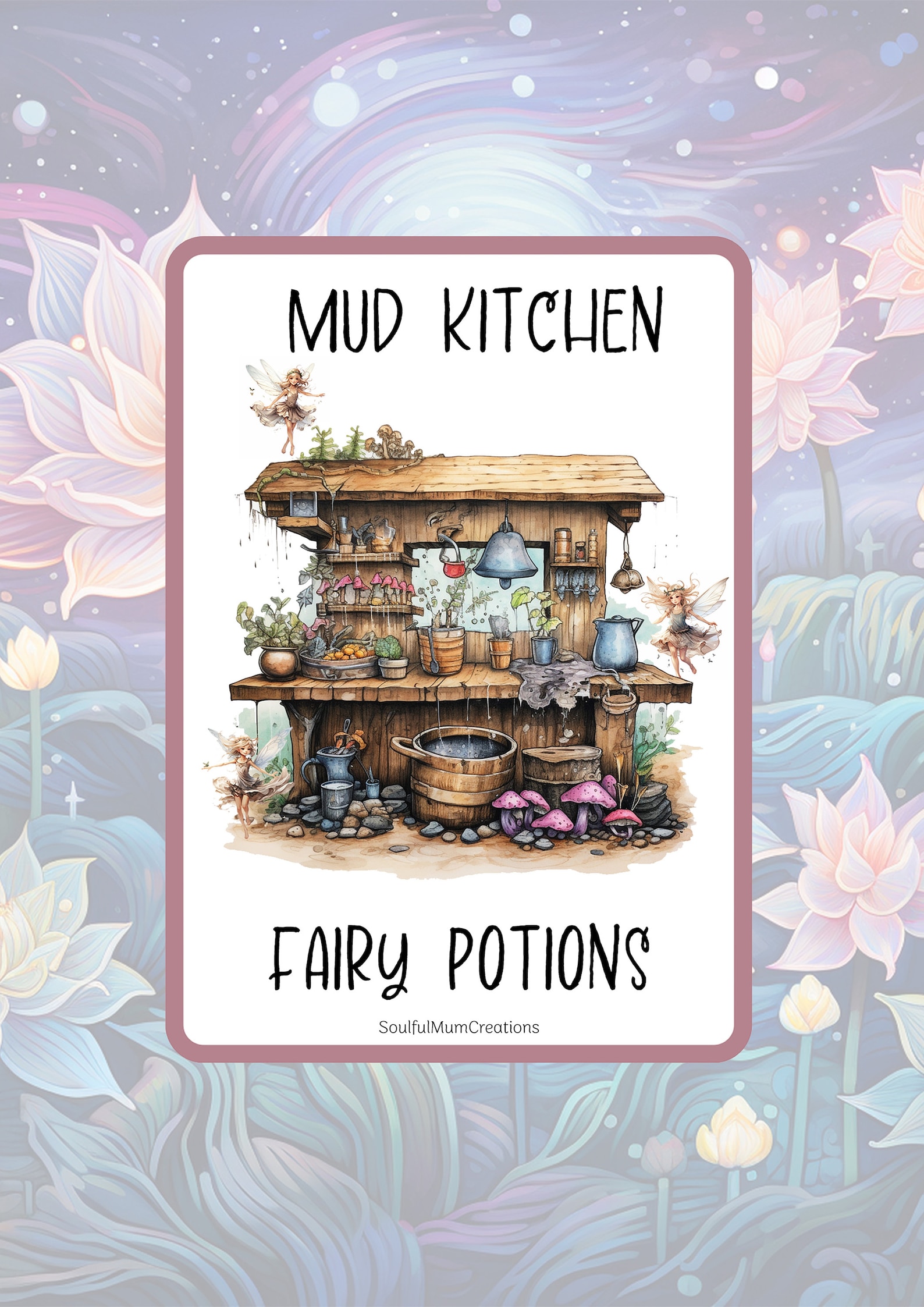 Printable Fairy Potion Mud Kitchen Recipe Cards - Enchanting Learning ...